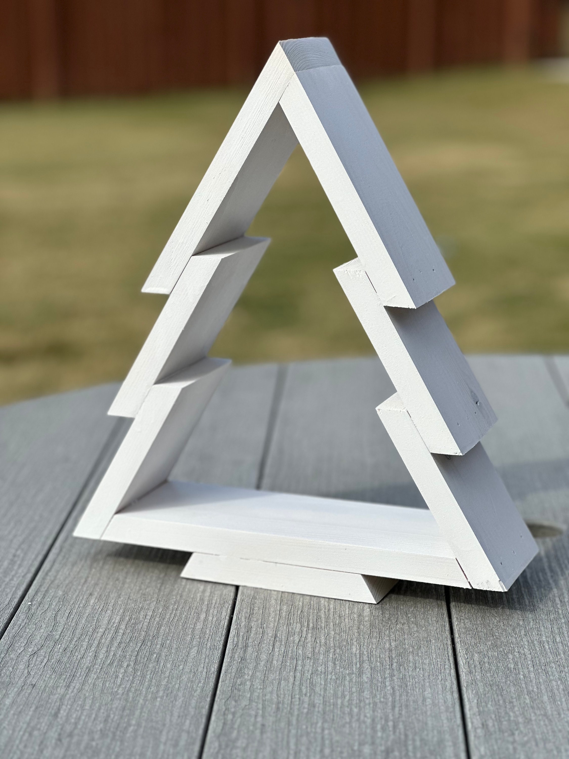 Painted Free Standing Christmas Tree - Etsy