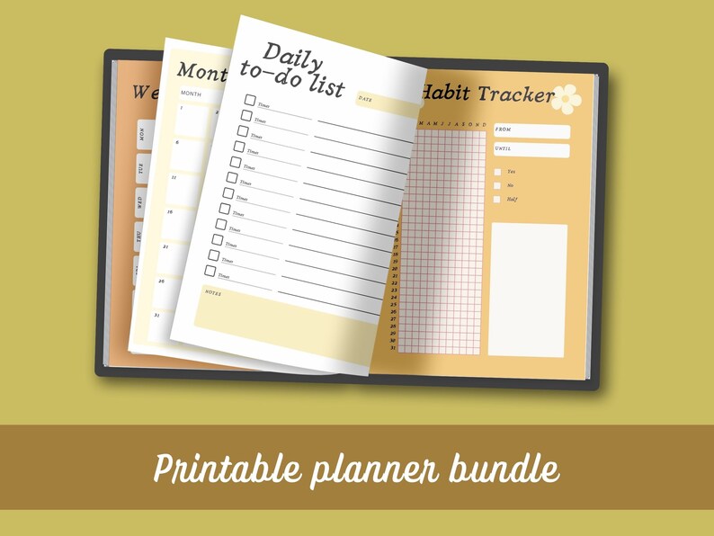 Planner, Daily Planner, to Do List, Weekly Planner, Monthly Planner ...