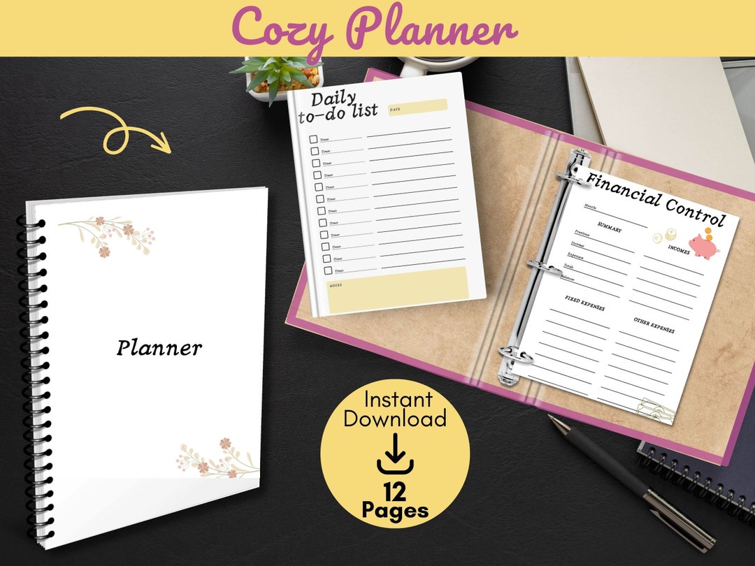 Productivity Planner ADHD Planner Daily Planner Weekly Planner Monthly ...