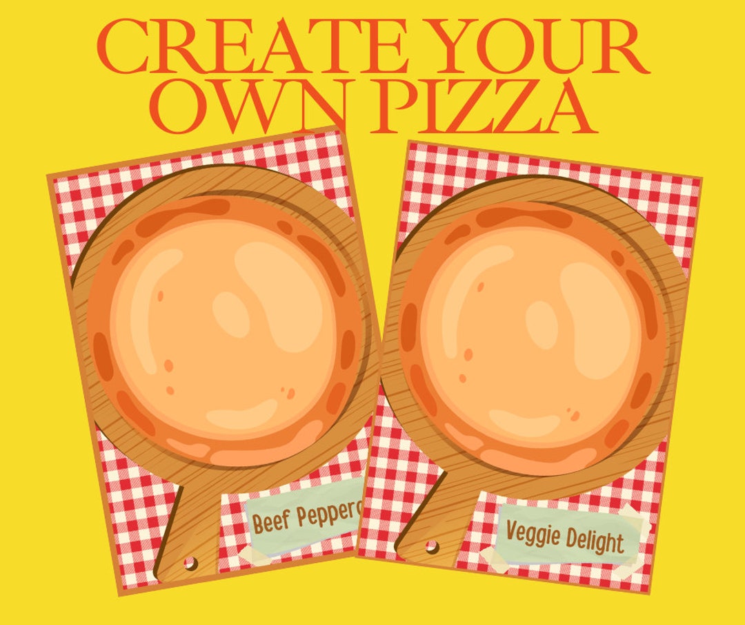 Create Your Own Pizza, Imaginative Play, Preschool Printable ...