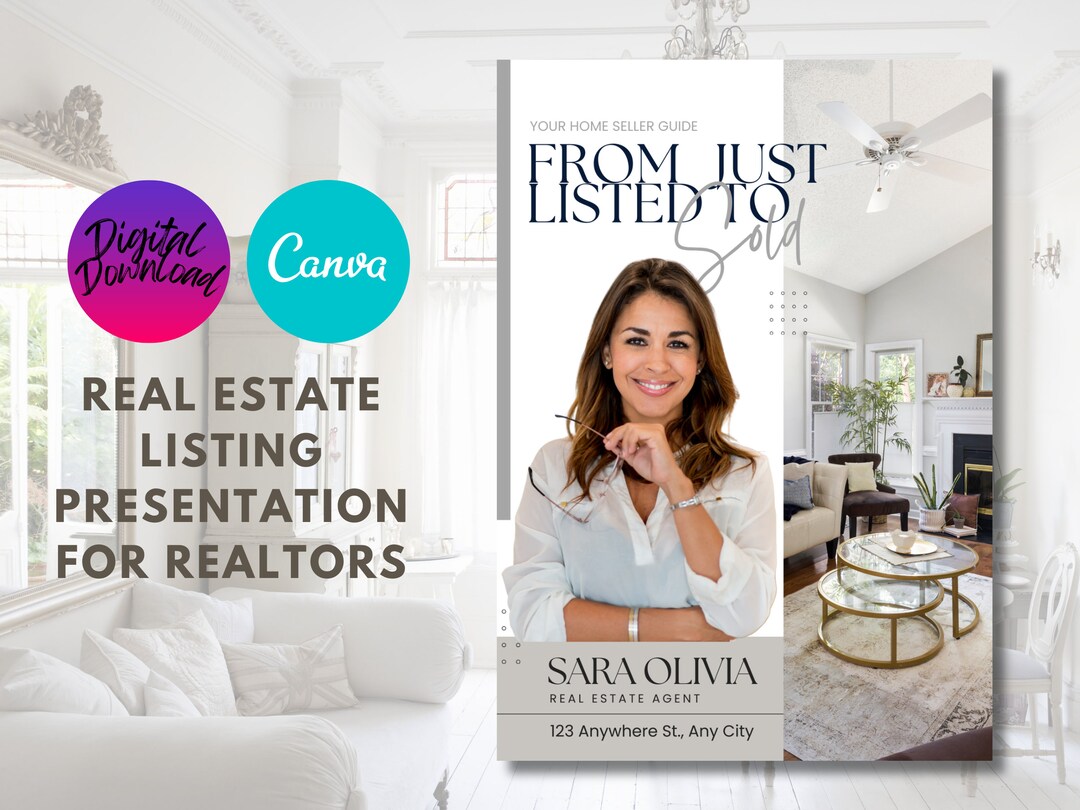 Real Estate Listing Presentation Prelisting Packet Canva Real Estate ...