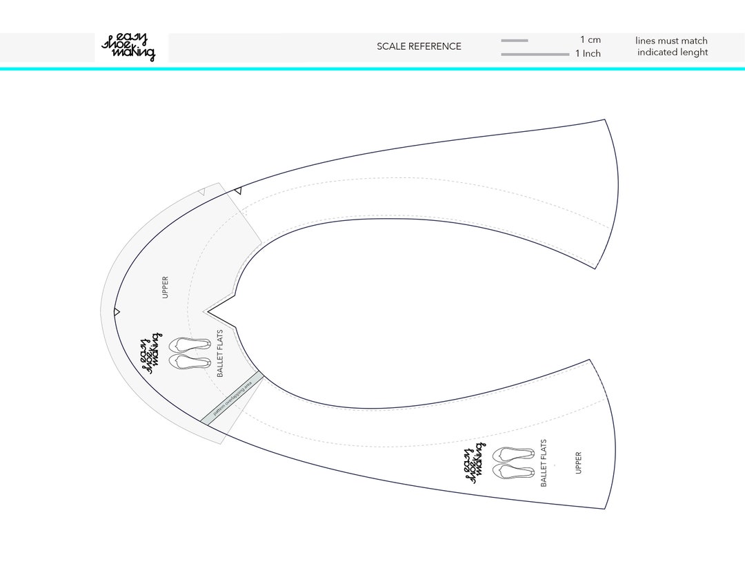 Shoemaking Patterns 40 - 43 for the Ballet Flats Shoes - Easyshoemaking ...