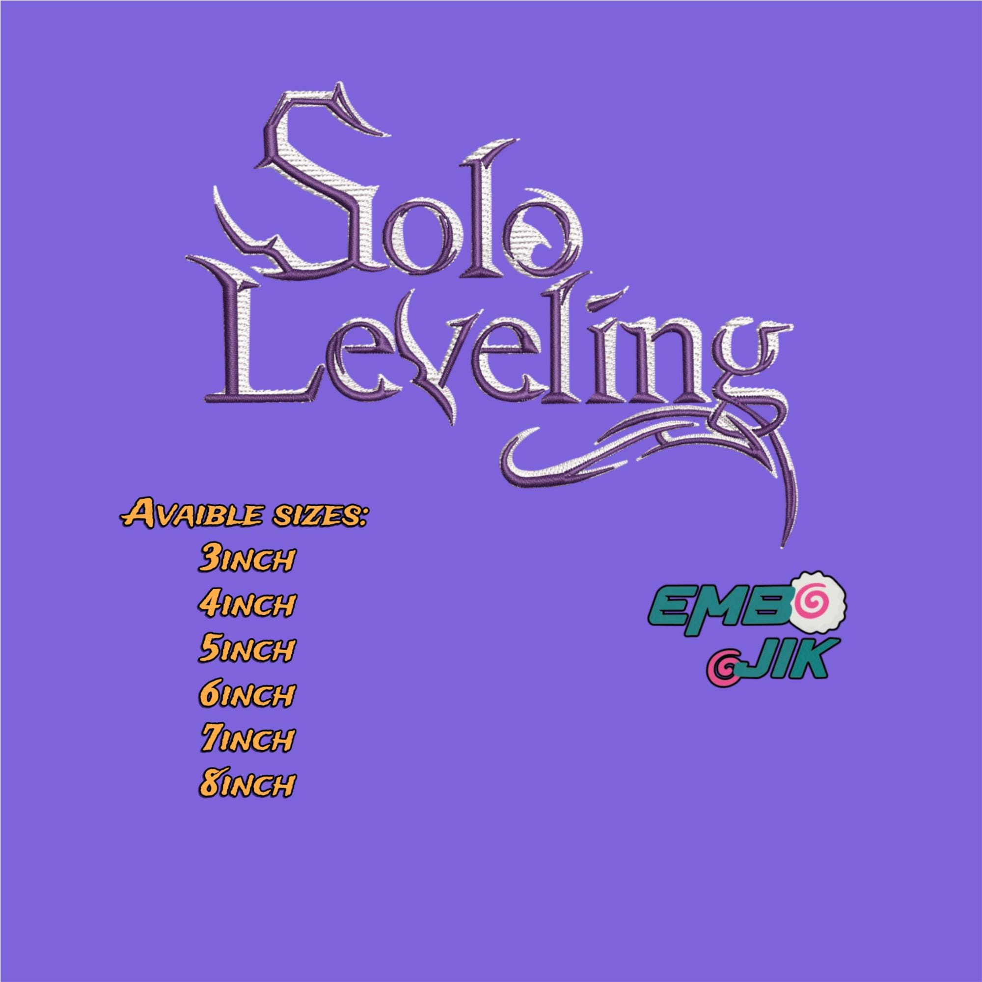 Solo Leveling Logo Patch — Anime Manhwa Embroidery Design, Machine File ...