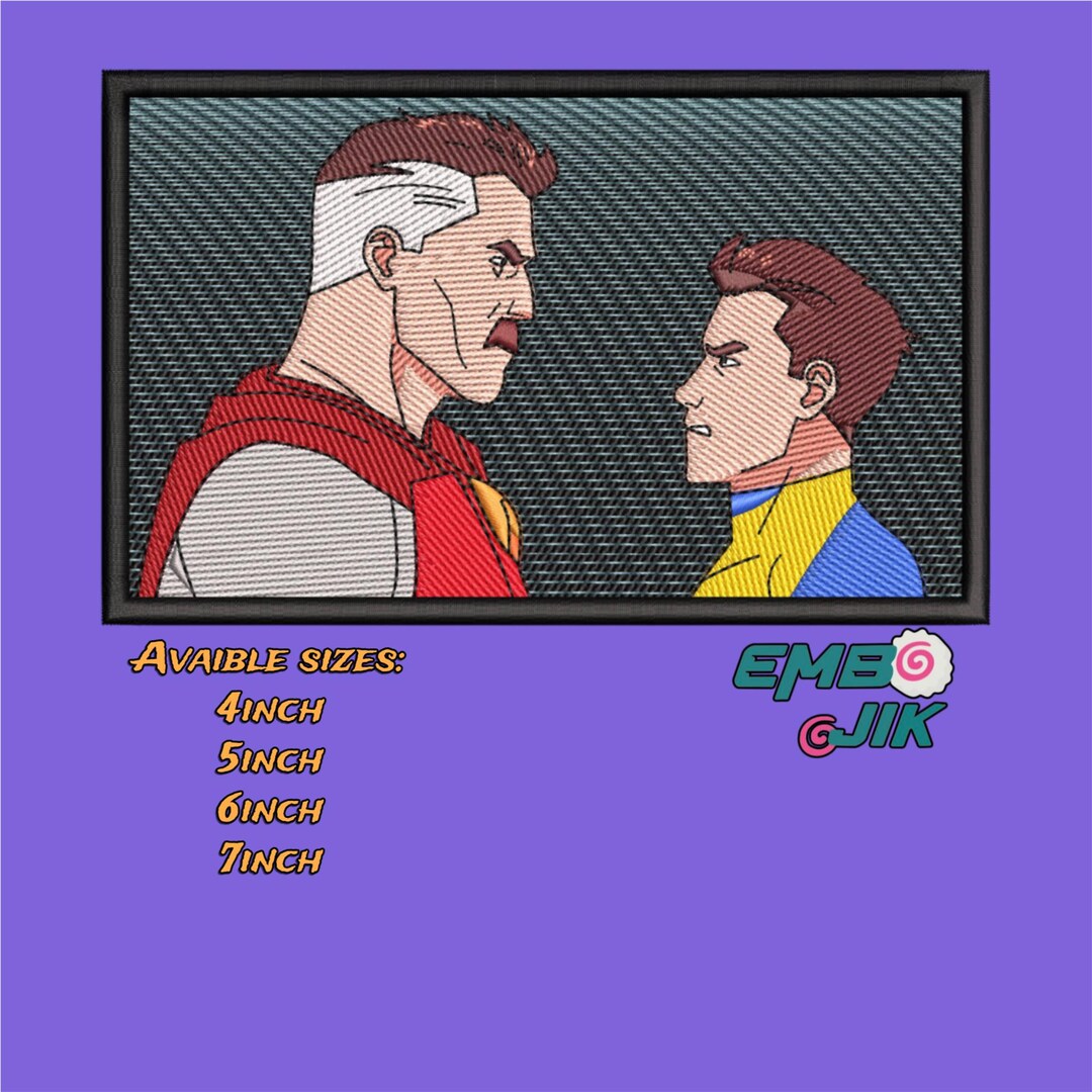 Omni-man Vs Invincible Patch — Tense Father & Son Anime Embroidery ...