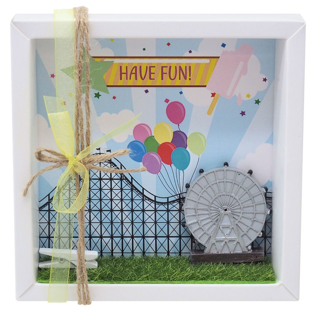 Money Gift Packaging Theme Park Amusement Park Fair Ferris Wheel ...