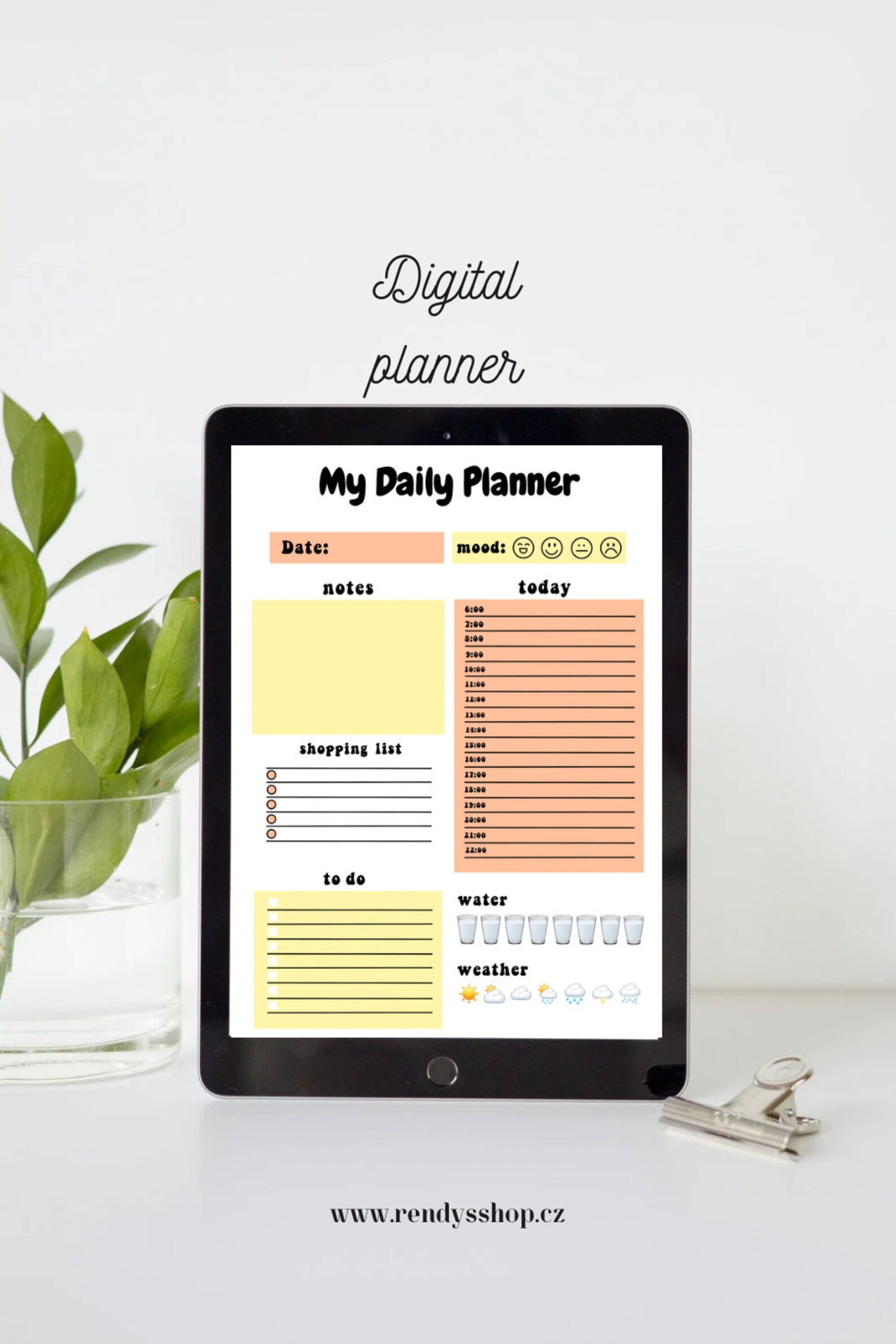 Daily Planner Yellow - Etsy
