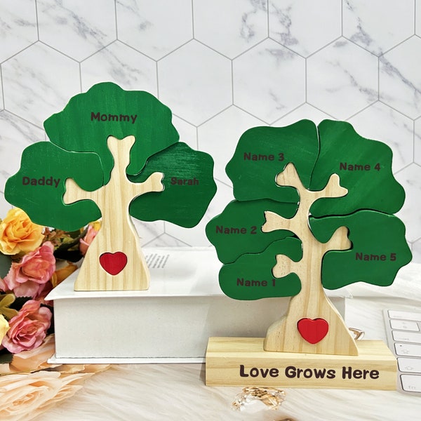 Wooden Family Tree Name - Etsy