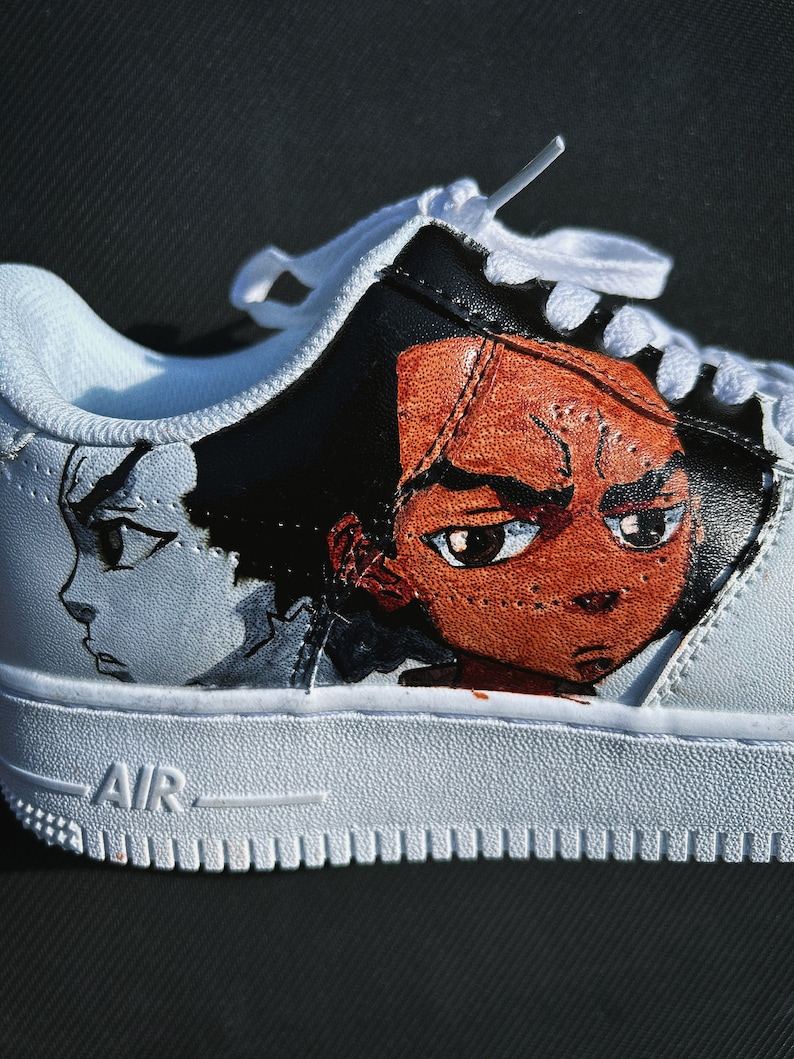 Anime Custom Air Force 1’s (boondocks) - Etsy