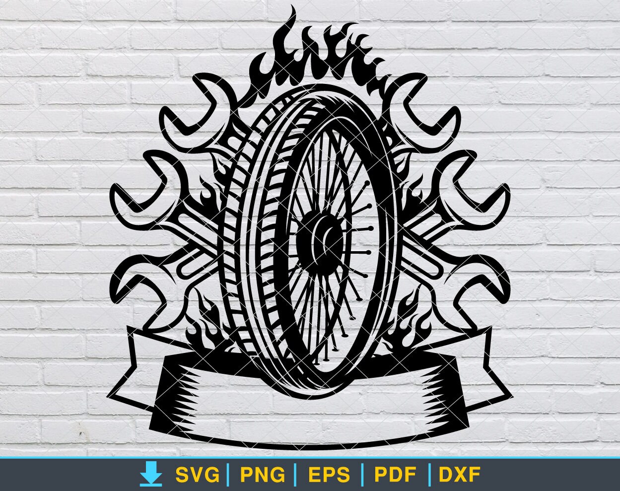 Motorcycle Wheel SVG, Wheels Svg Bundle, Wheel Silhouette, Mechanic Svg ...
