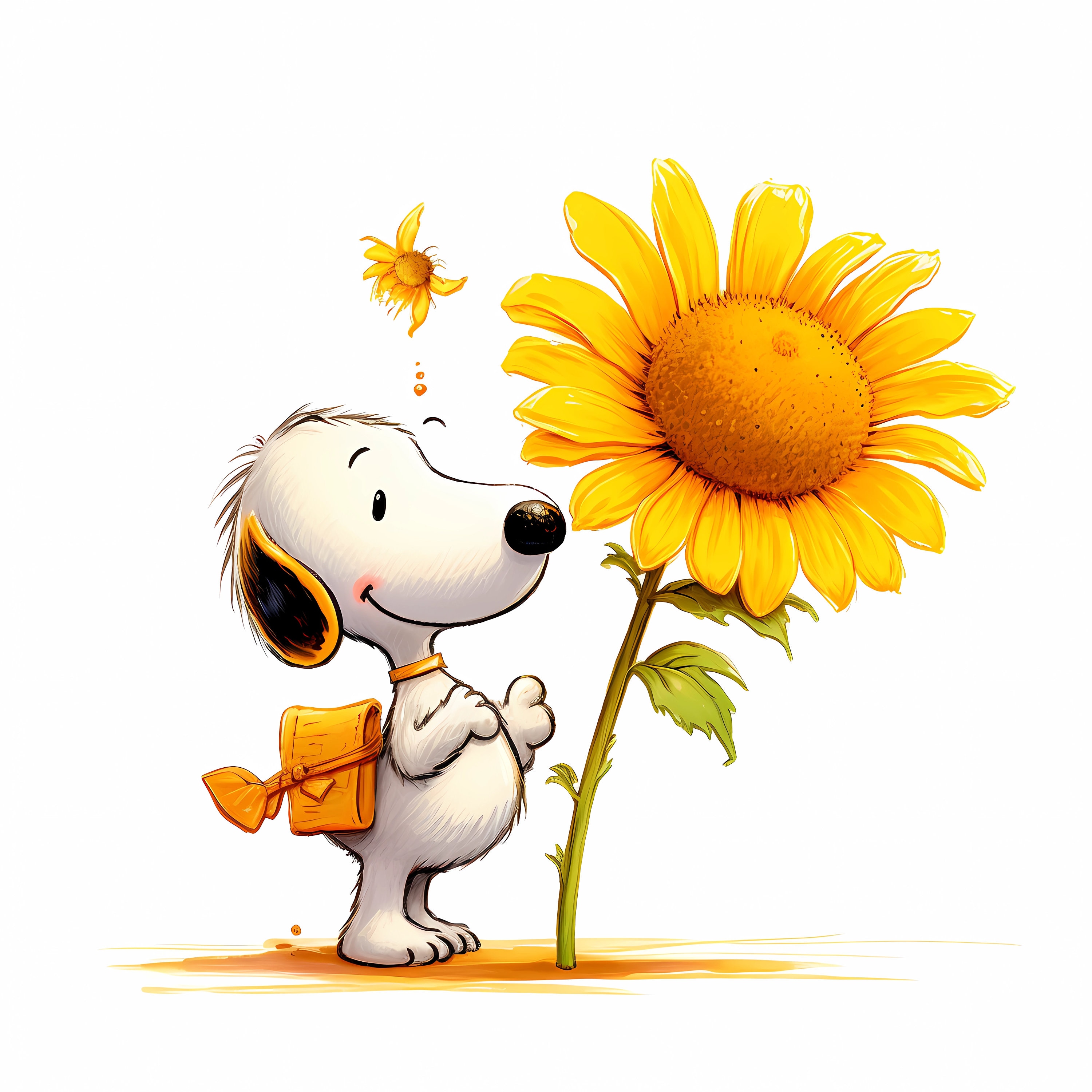 Sunflower Snoopy PNG Snoopy Clipart Snoopy File Digital - Etsy