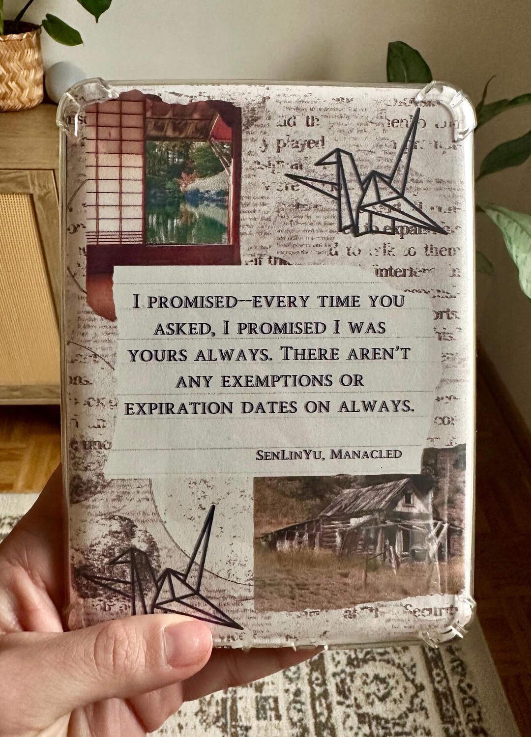 Manacled-inspired Kindle Insert | Digital Download | Origami Crane ...