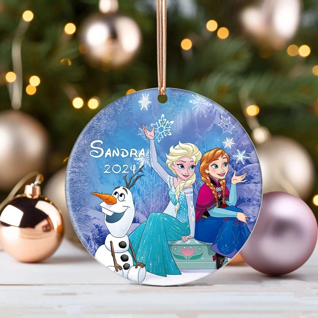 Customized Frozen Christmas Ornament, Elsa Christmas Ornament, Elsa ...