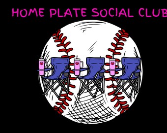 Home Plate Social Club Svg, Png, Eps, Pdf, Home Plate Svg, Home Plate ...