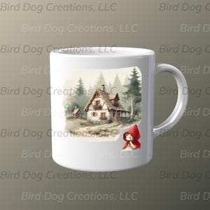 Little Red Riding Hood Watercolor Clipart Set With Woodland Animals PNG ...