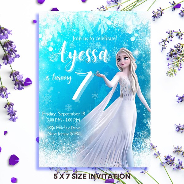 Frozen Invitation - Etsy