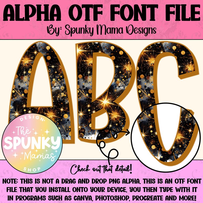 Black/gold Blast OTF Font - Etsy