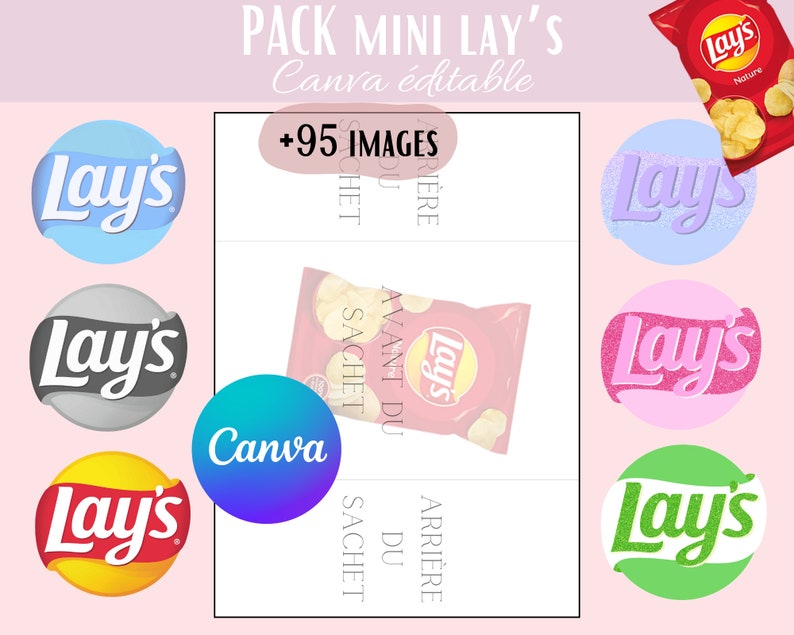 Complete Model for Individual Lay's Packaging, Template template for ...