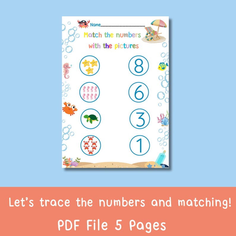 Number Tracing Worksheets, Math Worksheets for Preschoolers, Counting ...