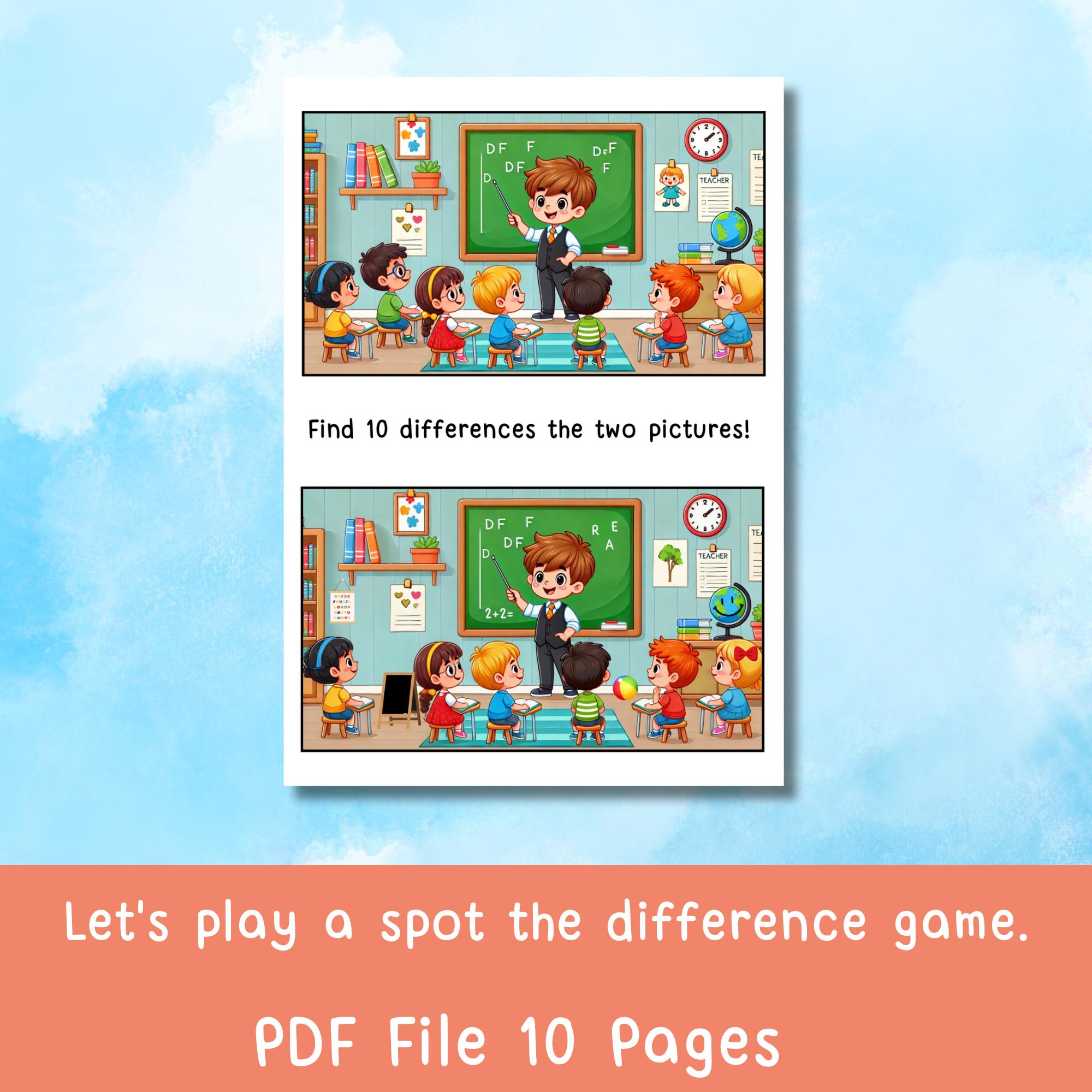 Spot the Difference,worksheets for Kid,careers,occupations,brain ...