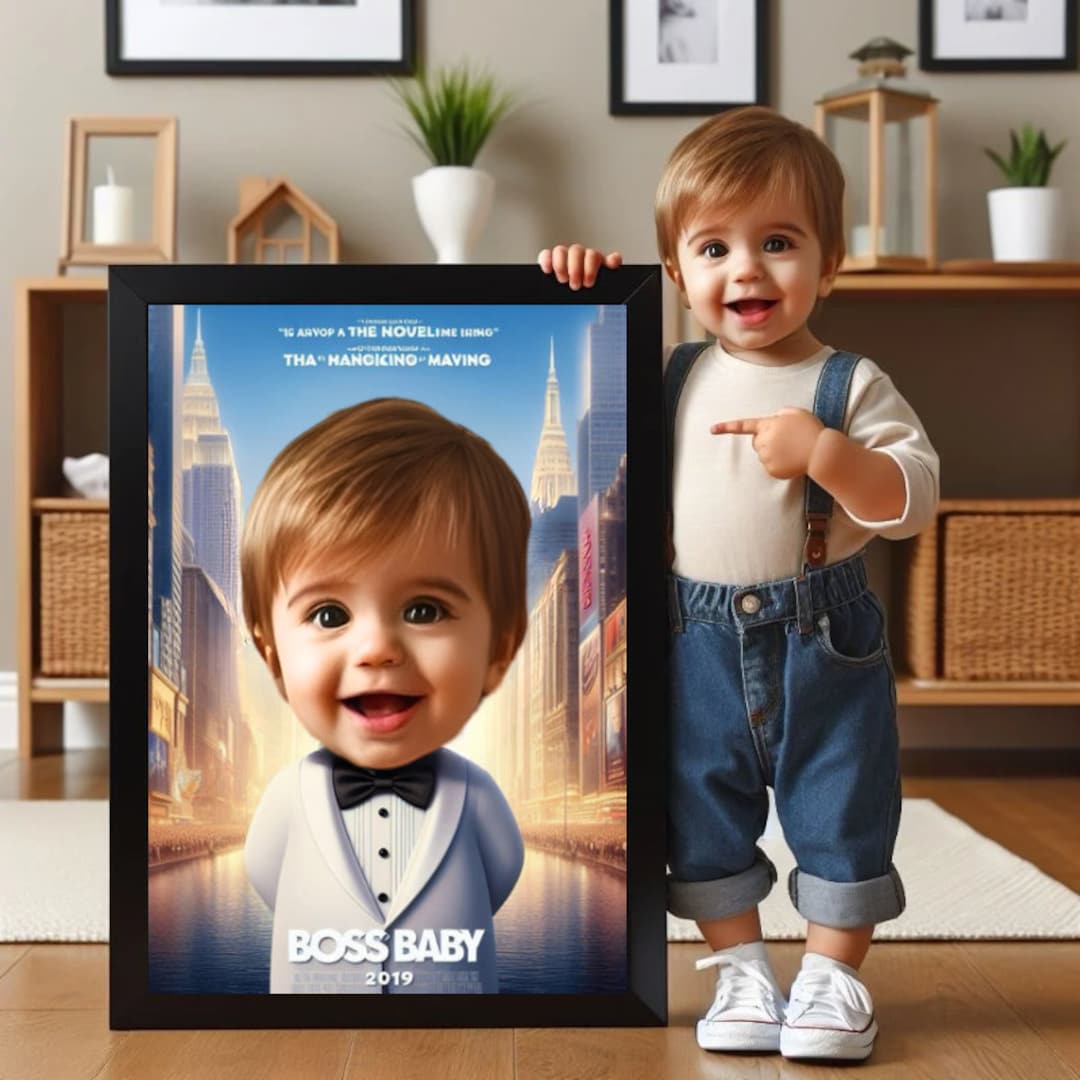 Personalized Boss Baby Portrait,boss Baby Backdrop,custom Boss Baby ...