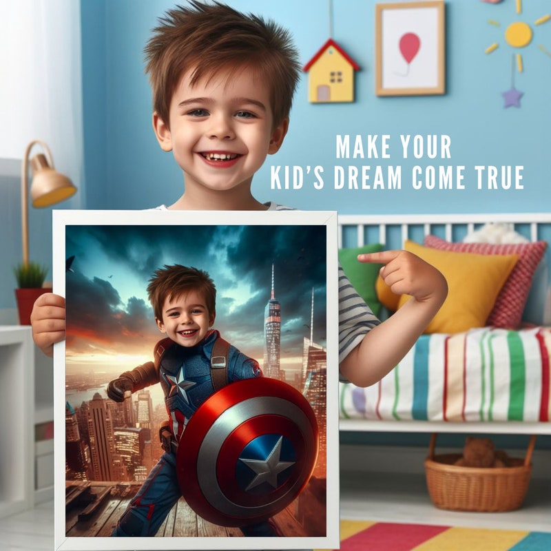 Captain America Name Tag - Etsy