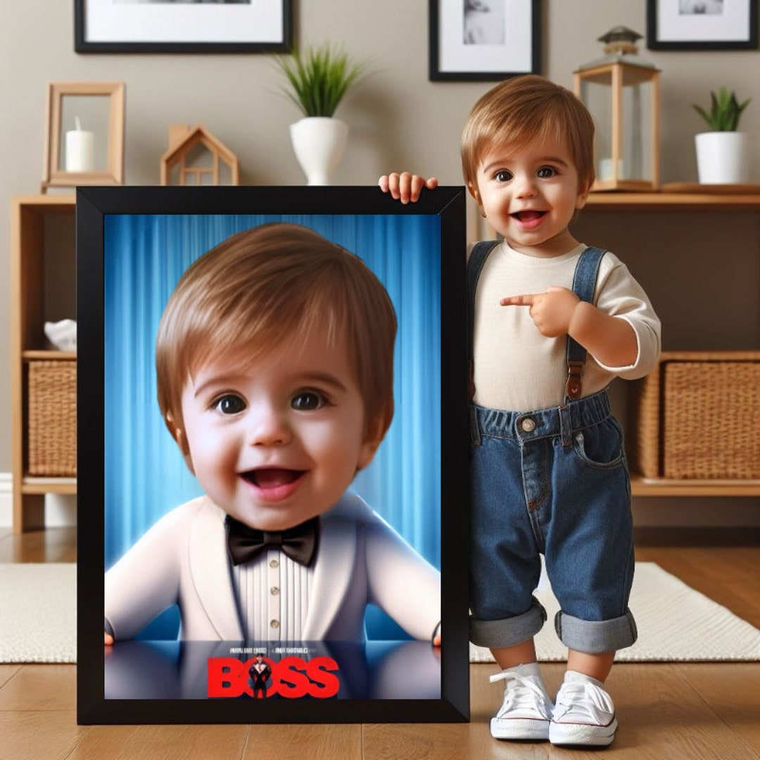 Personalized Boss Baby Portrait,boss Baby Backdrop,custom Boss Baby ...