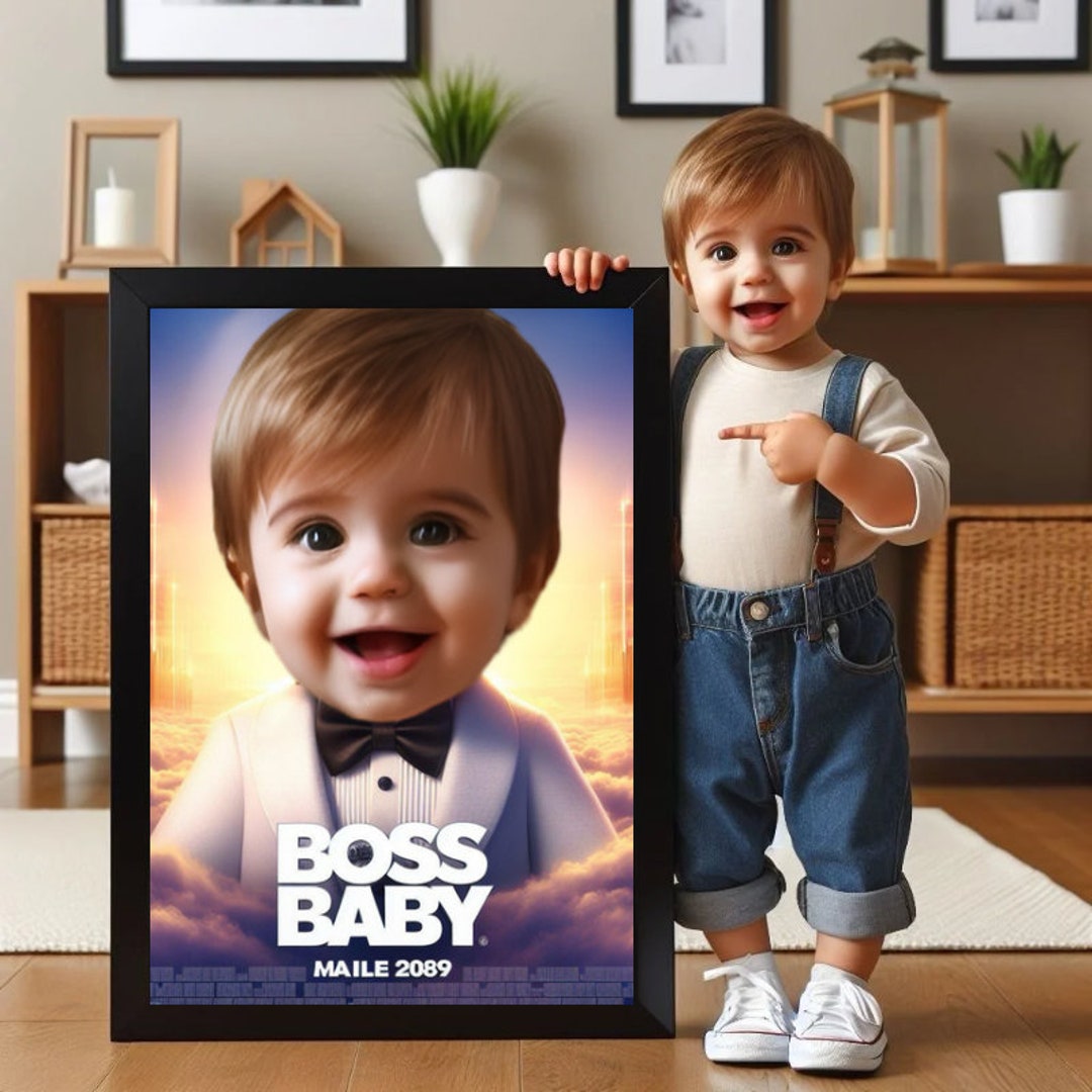 Personalized Boss Baby Portrait,boss Baby Backdrop,custom Boss Baby ...