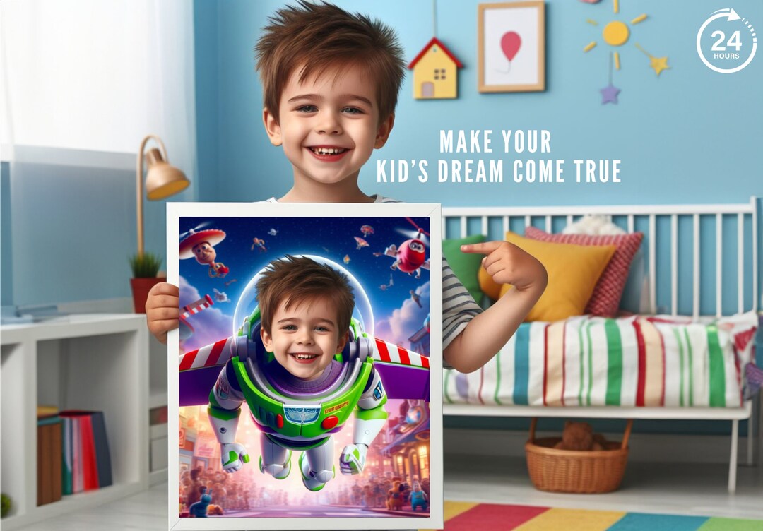 Personalized Buzz Lightyear Portrait,buzz Lightyear Portrait,custom Toy ...