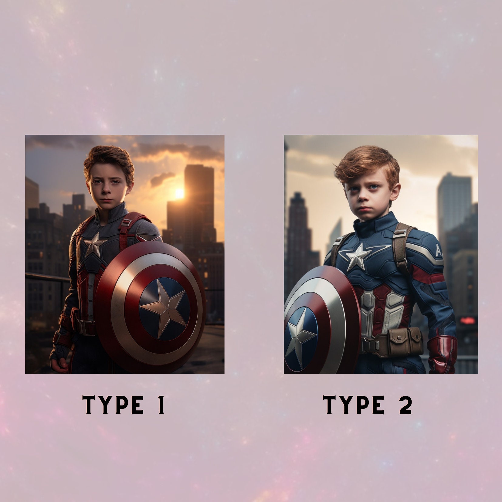 Personalized Captain America Superhero Portrait,captain America ...