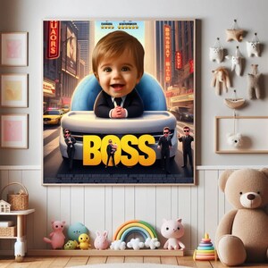 Personalized Boss Baby Portrait,boss Baby Backdrop,custom Boss Baby ...