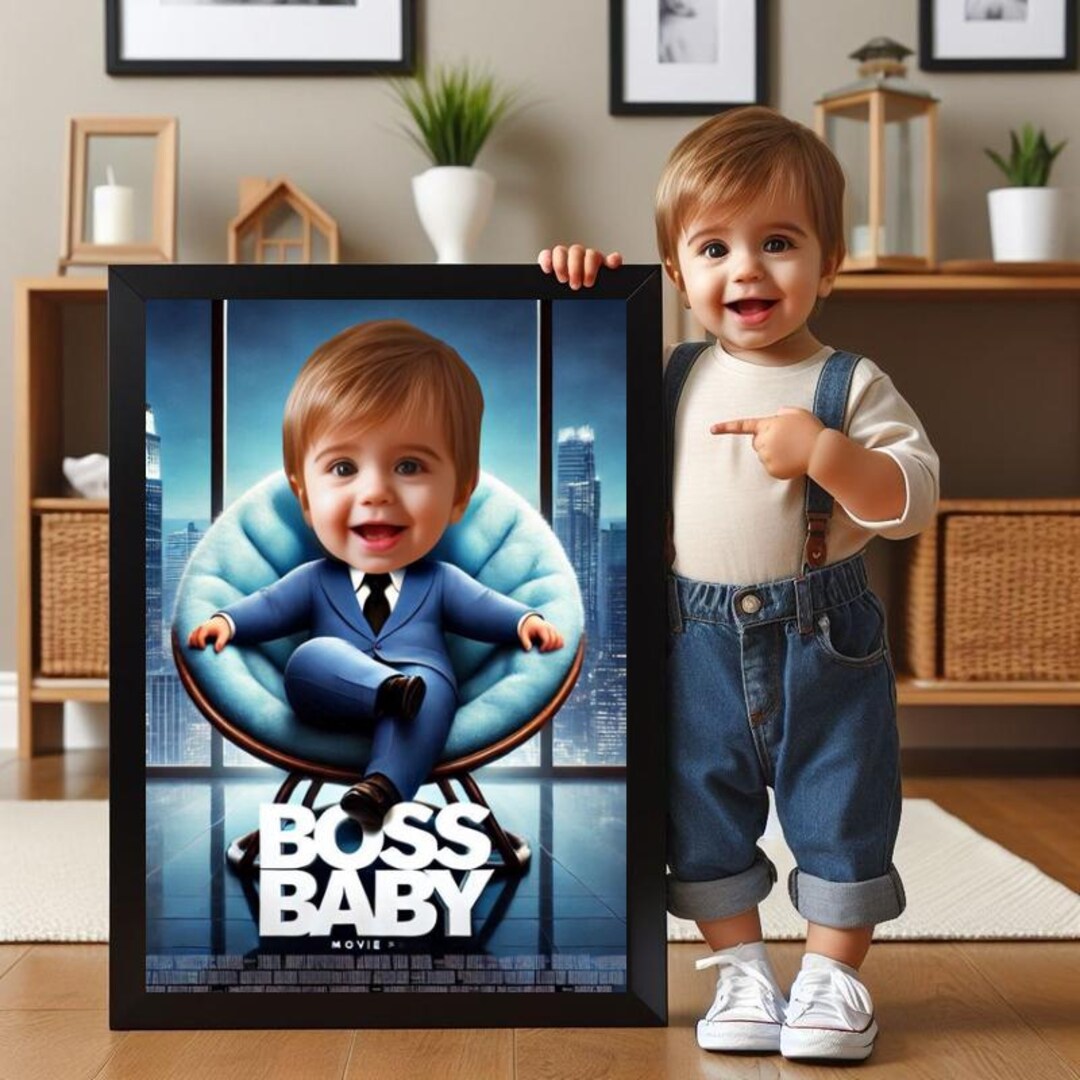 Personalized Boss Baby Portrait,boss Baby Backdrop,custom Boss Baby ...