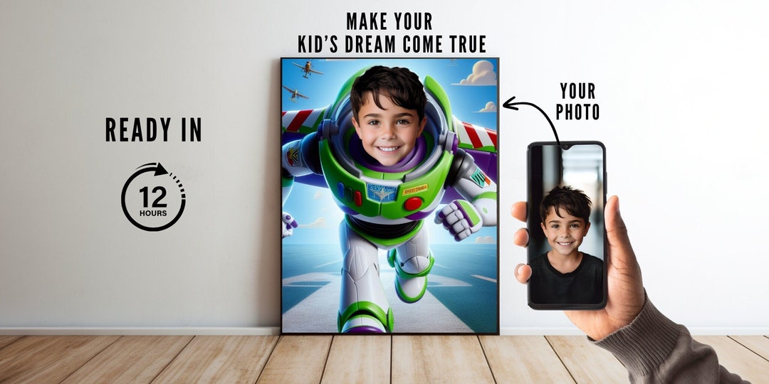 Personalized Buzz Lightyear Portrait,buzz Lightyear Portrait,custom Toy ...
