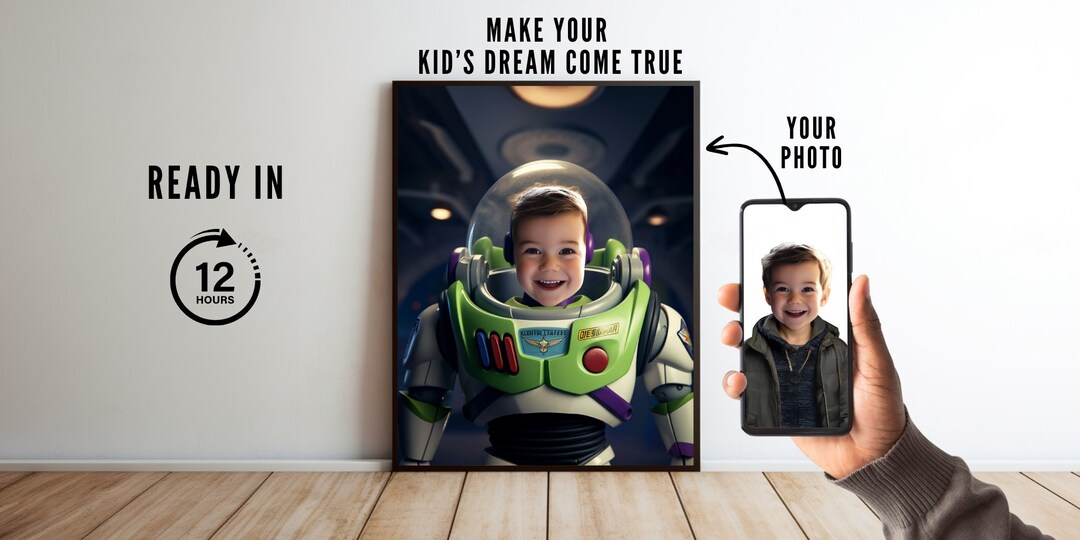 Personalized Buzz Lightyear Portrait,buzz Lightyear Portrait,custom Toy ...