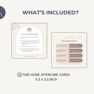 Editable Permanent Makeup Forms Consent Form Template Aftercare Card ...