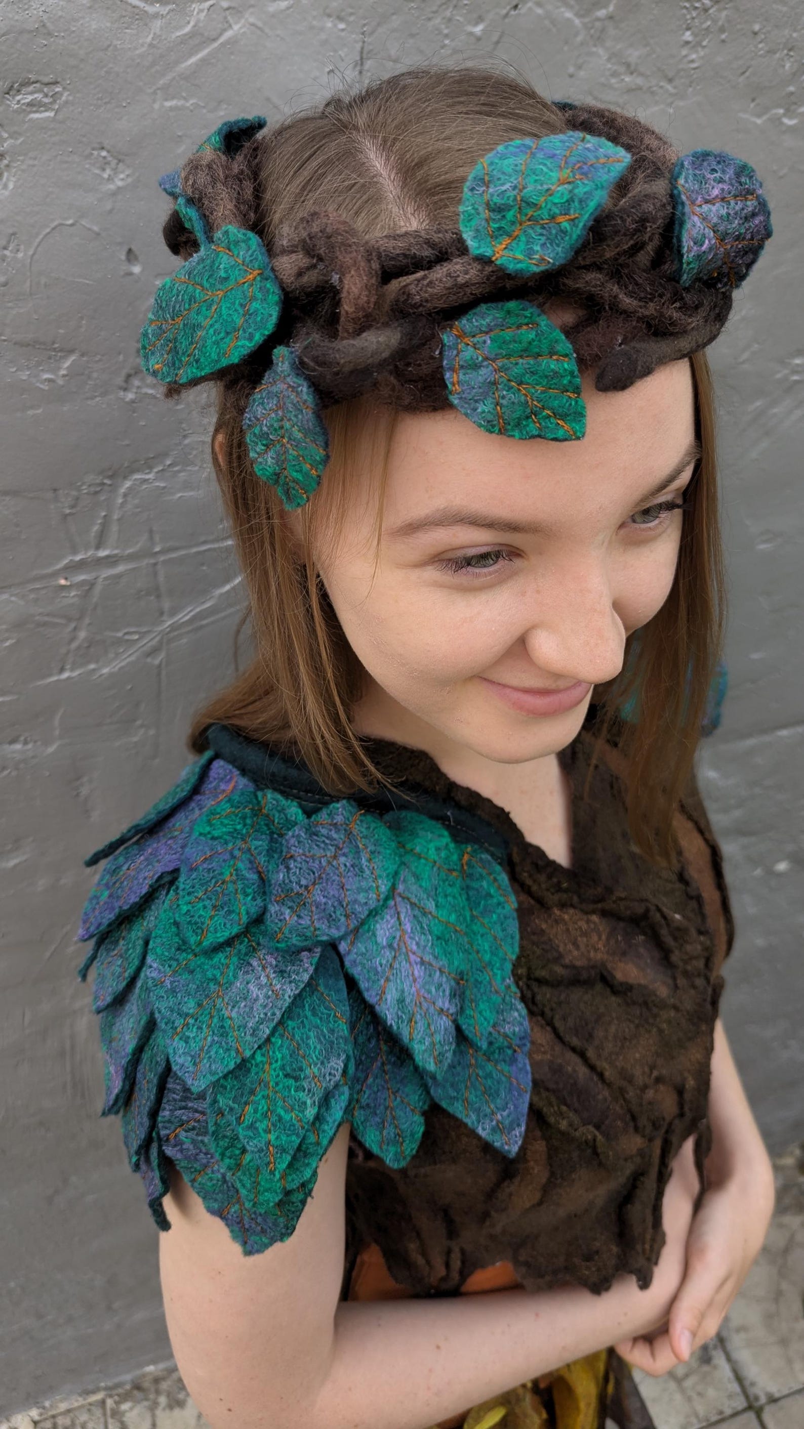 Ranger Leaf Shoulder, Druid Pauldrons, Elven Fae Armor, Wood Elf Outfit ...