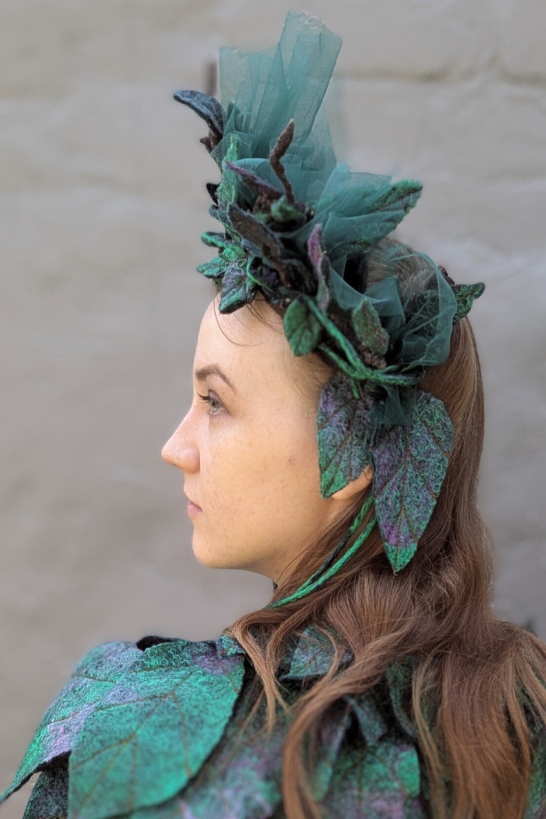 Enchanted Leaf Crown, Druid LARP Headpiece, Fairy Woodland Dryad ...