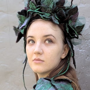 Enchanted Leaf Crown, Druid LARP Headpiece, Fairy Woodland Dryad ...