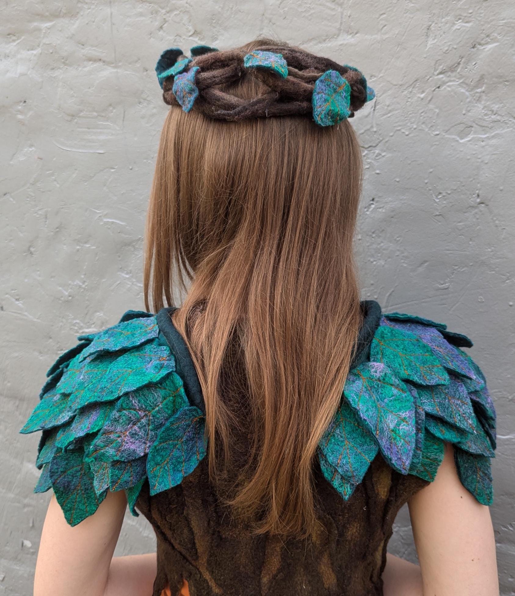 Ranger Leaf Shoulder, Druid Pauldrons, Elven Fae Armor, Wood Elf Outfit ...