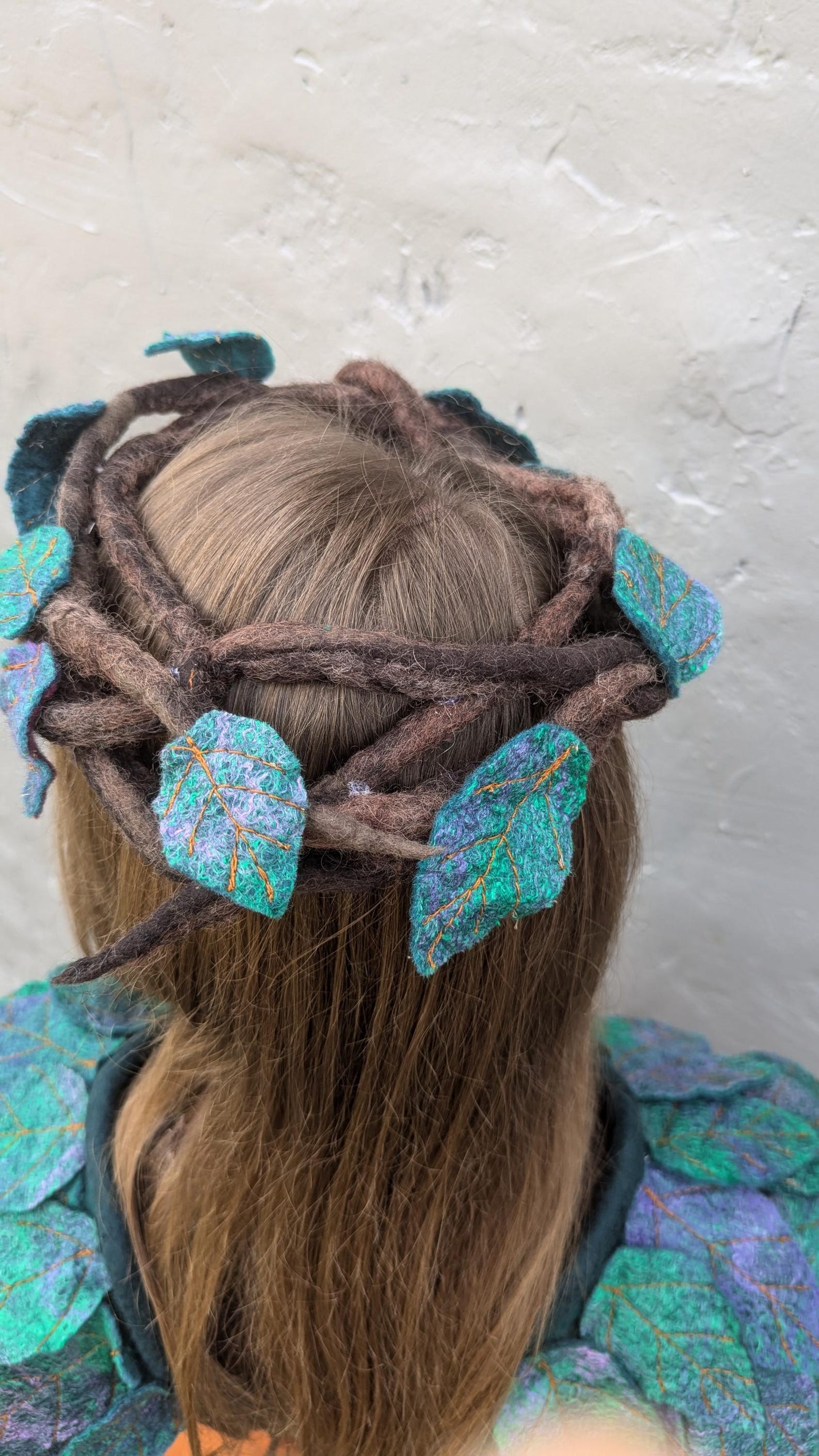 Green Woodland Nymph Leaf Crown, Wood Elf Tiara, Fairy Headpiece, Dryad ...