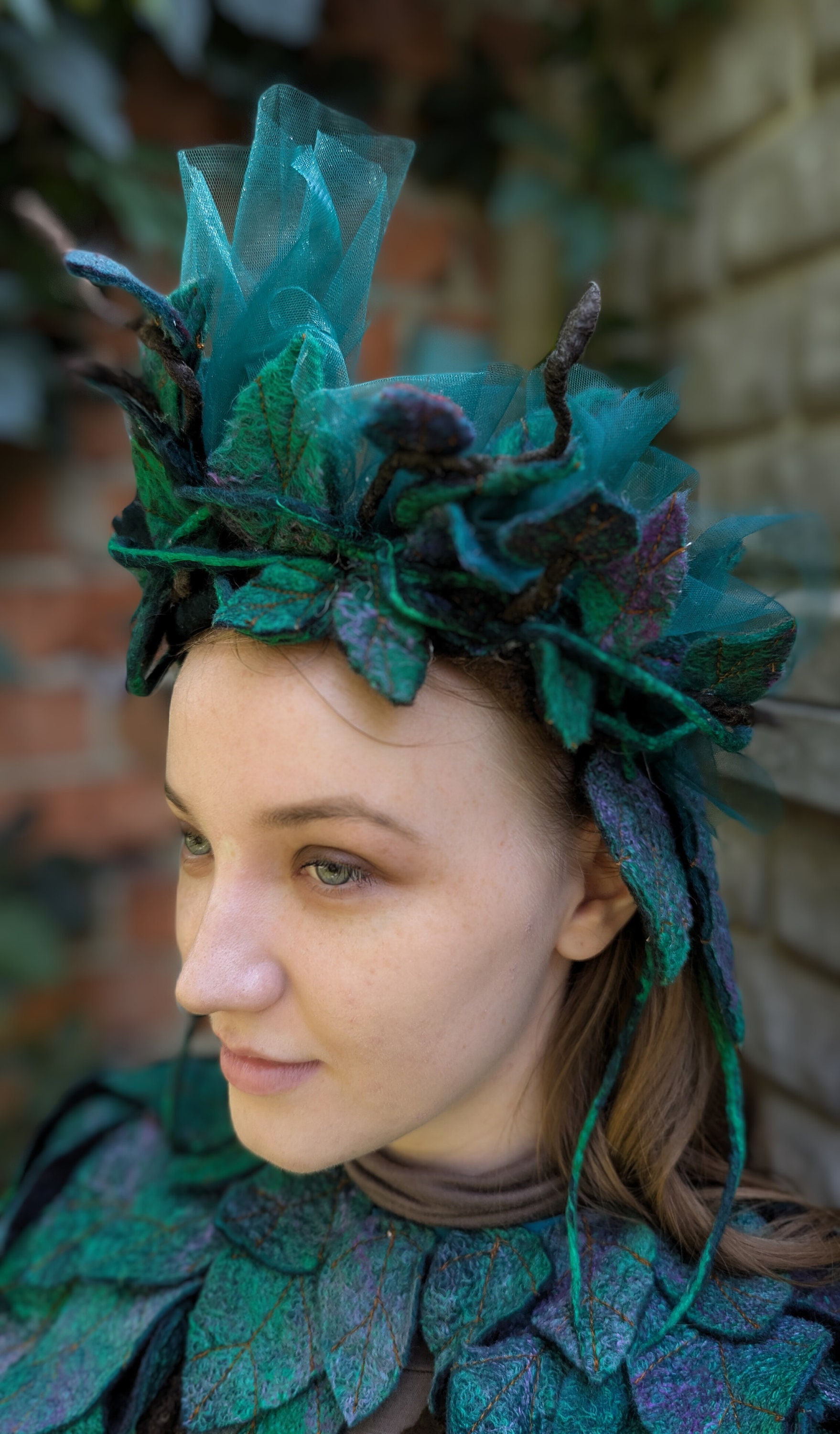 Enchanted Leaf Crown, Druid LARP Headpiece, Fairy Woodland Dryad ...