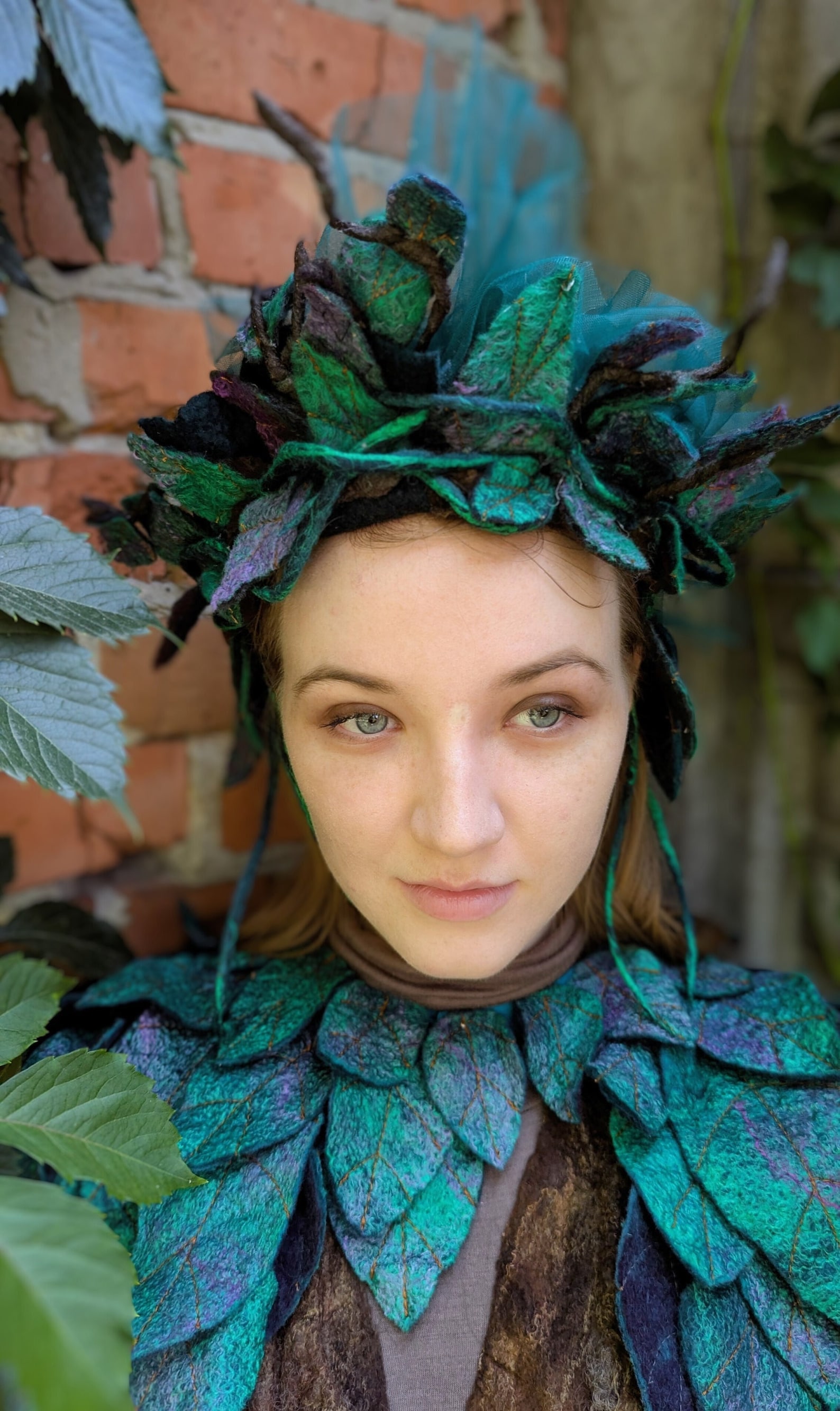 Enchanted Leaf Crown, Druid LARP Headpiece, Fairy Woodland Dryad ...