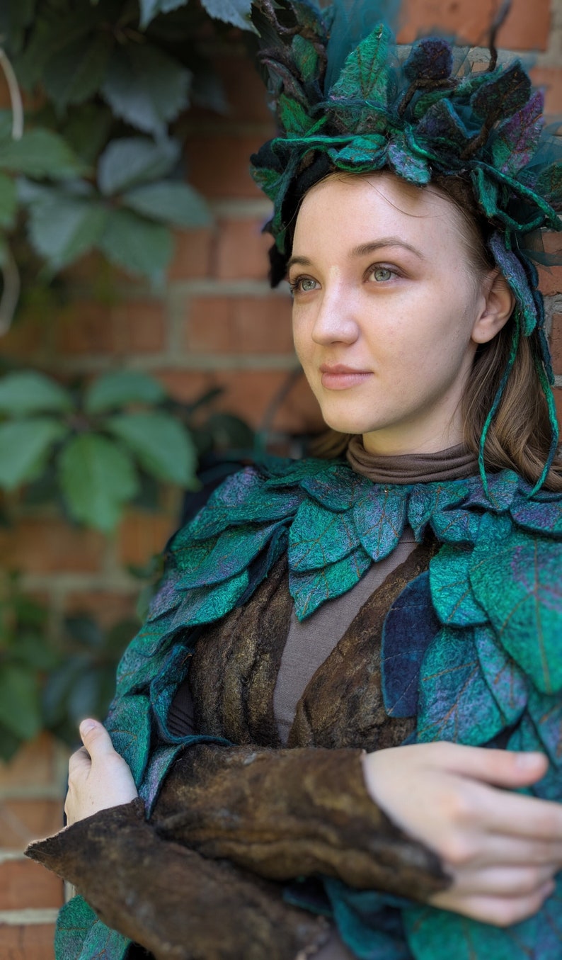 Enchanted Leaf Crown Druid Larp Headpiece Fairy Woodland Dryad