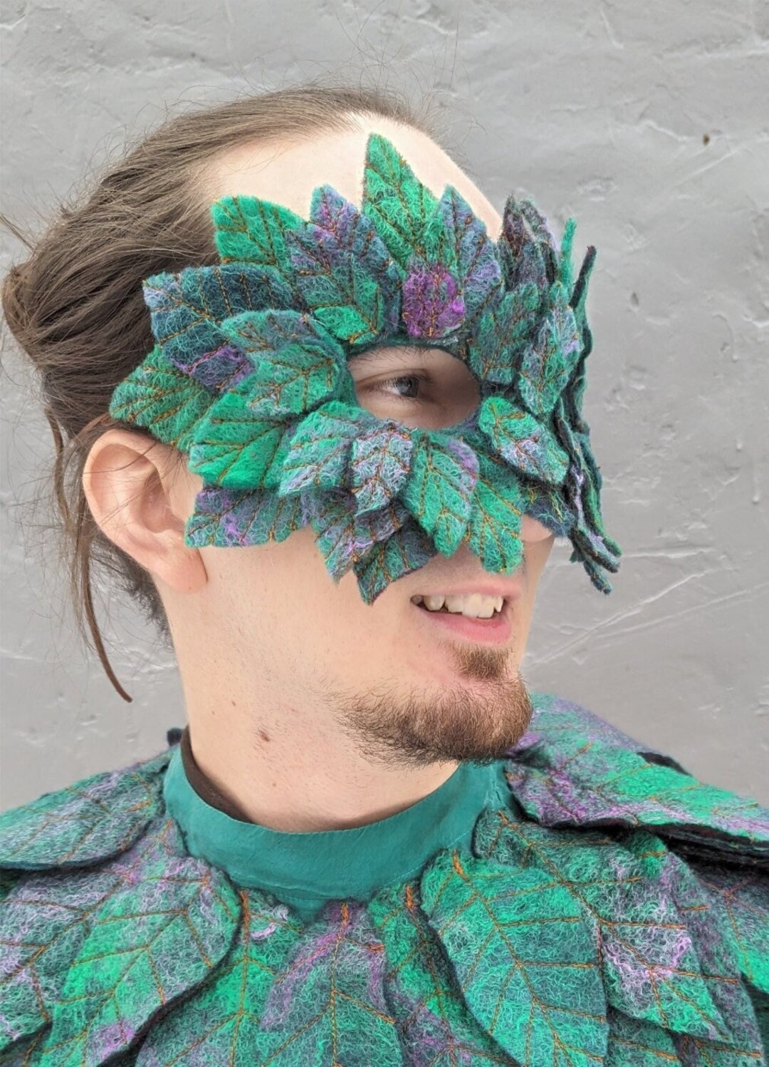 Fantasy Forest Elf Mask, Druid Leaf LARP Accessories, Fairy Woodland ...