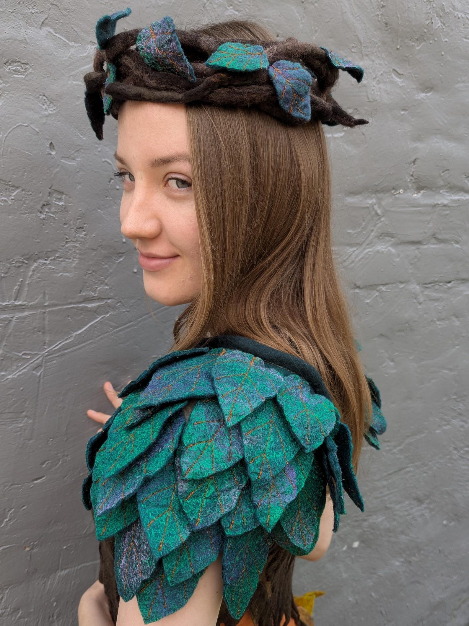 Ranger Leaf Shoulder, Druid Pauldrons, Elven Fae Armor, Wood Elf Outfit ...