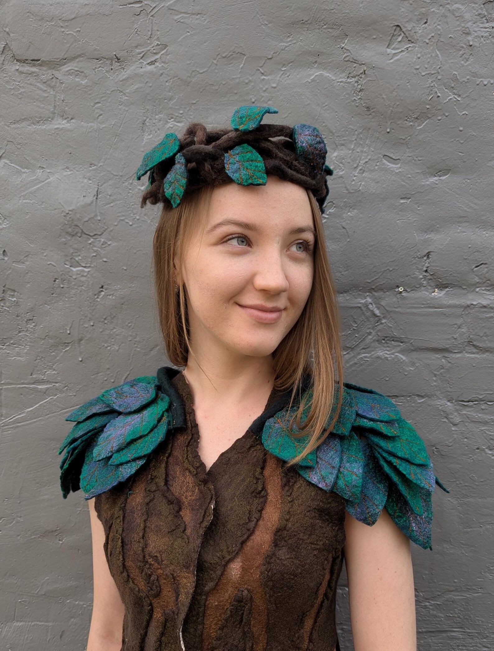 Ranger Leaf Shoulder, Druid Pauldrons, Elven Fae Armor, Wood Elf Outfit ...