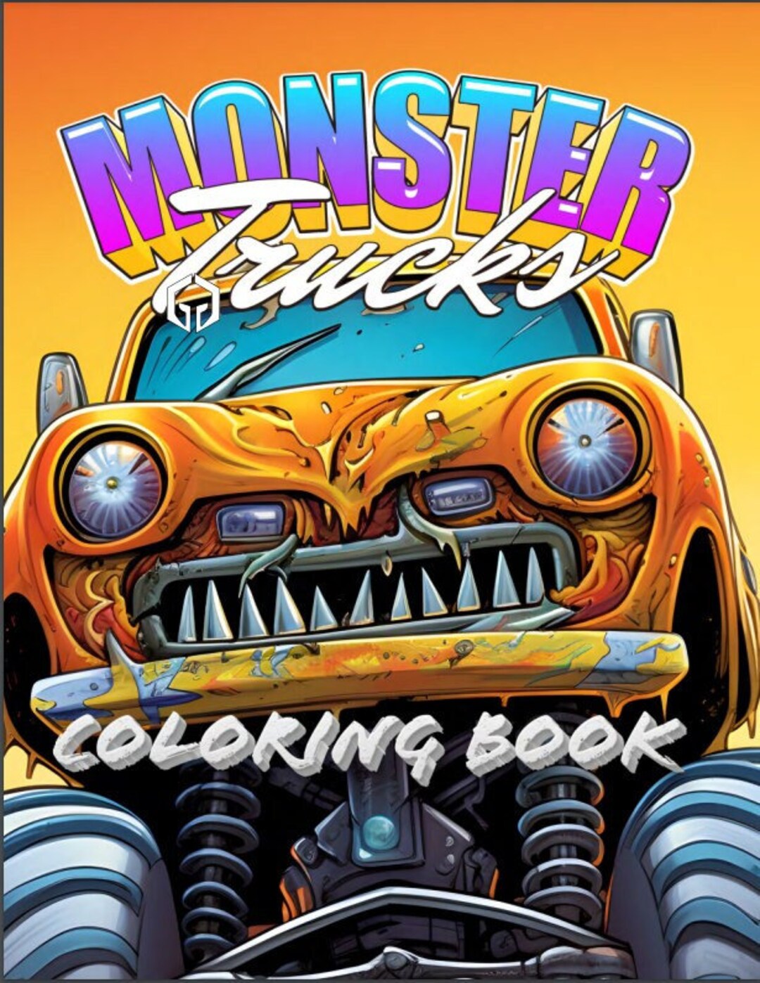 PDF Coloring Pages Monster Trucks Coloring Book - Etsy