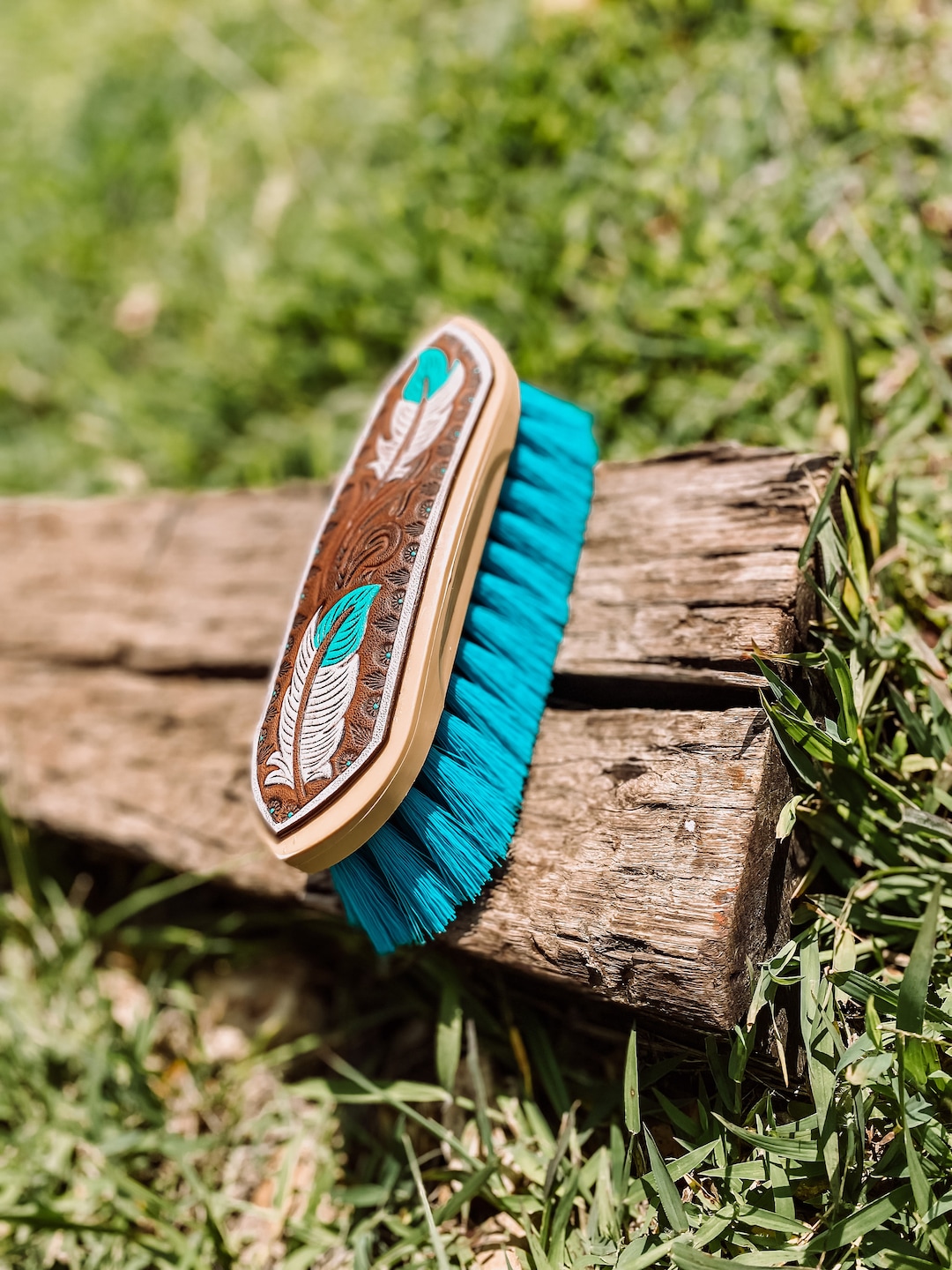 Tooled Leather Animal Brush - Etsy