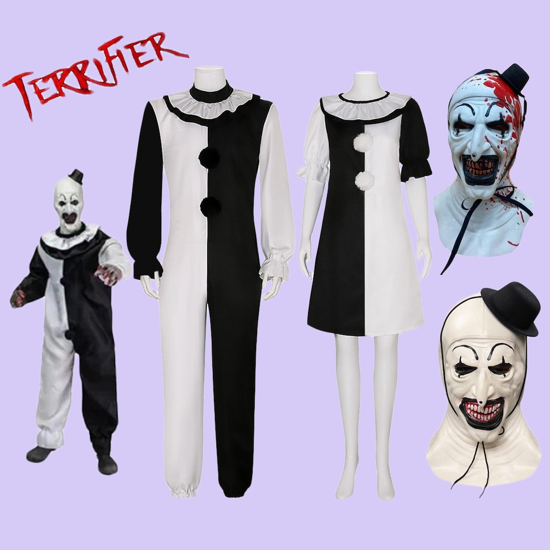 Adults Kids Terrifier Costume Art the Clown Mask Outfits - Etsy
