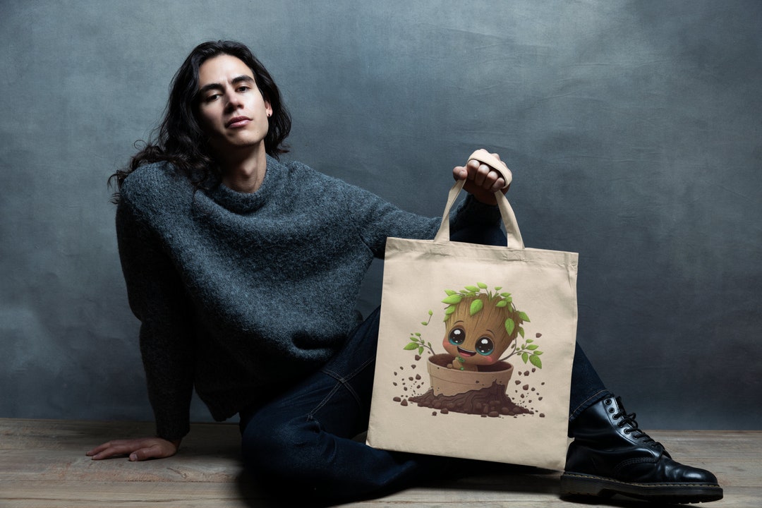 Guardian of Your Essentials Baby Groot Animated Tote Bag - Etsy UK