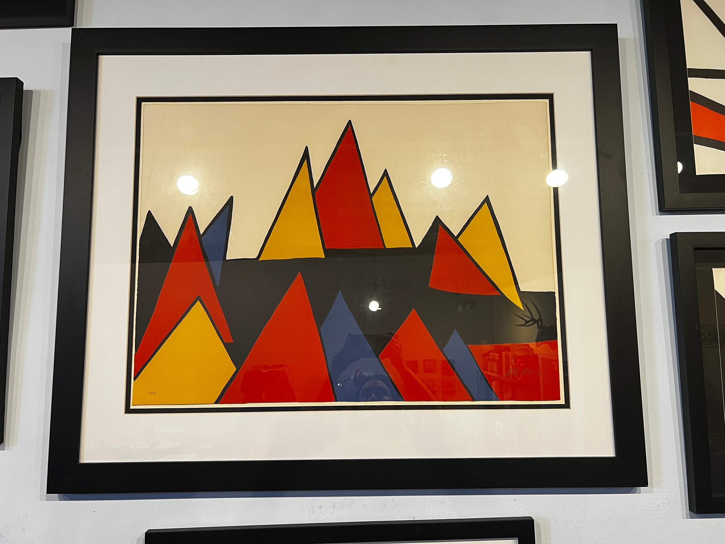 Red Pyramid by Alexander Calder 1970, 98 of 110, Hand Signed - Etsy